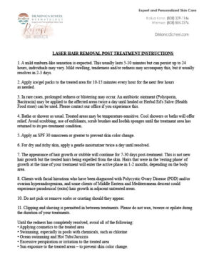 Pre & Post Instructions | Dr Monica Scheel Dermatology, Kailua-Kona, HI