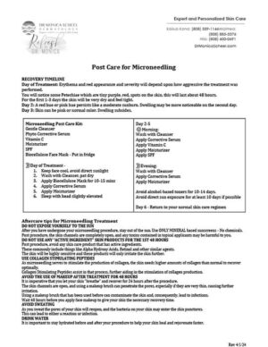 Pre & Post Instructions | Dr Monica Scheel Dermatology, Kailua-Kona, HI