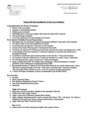 Pre & Post Instructions | Dr Monica Scheel Dermatology, Kailua-Kona, HI
